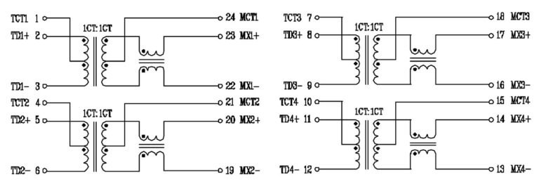 GST5009 LF - 1000 Base-T Magnetics Module - Bothhand USA